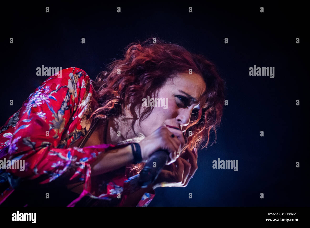 Milan, Italy. 6th October 2017. Rock singer Alteria perform at Legend ...