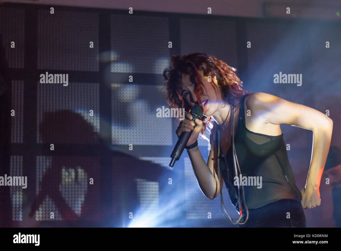 Milan, Italy. 6th October 2017. Rock singer Alteria perform at Legend ...