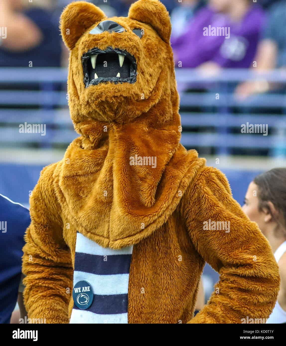 Saturday October 7th - The Penn State mascot on the sidelines during ...