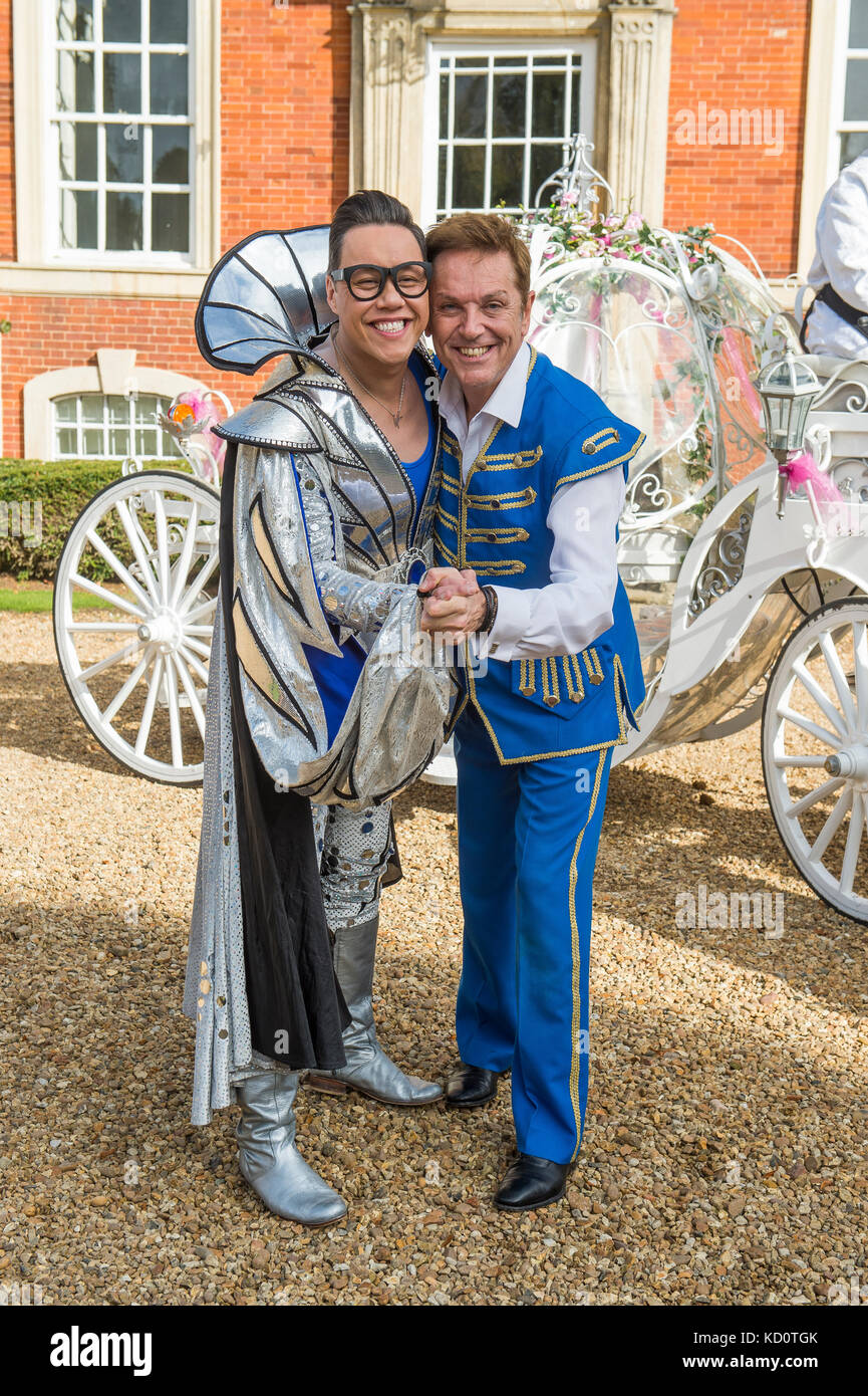 Newport Pagnell, UK. 8th Oct, 2017. Brian Conley (Buttons), Gok Wan ...