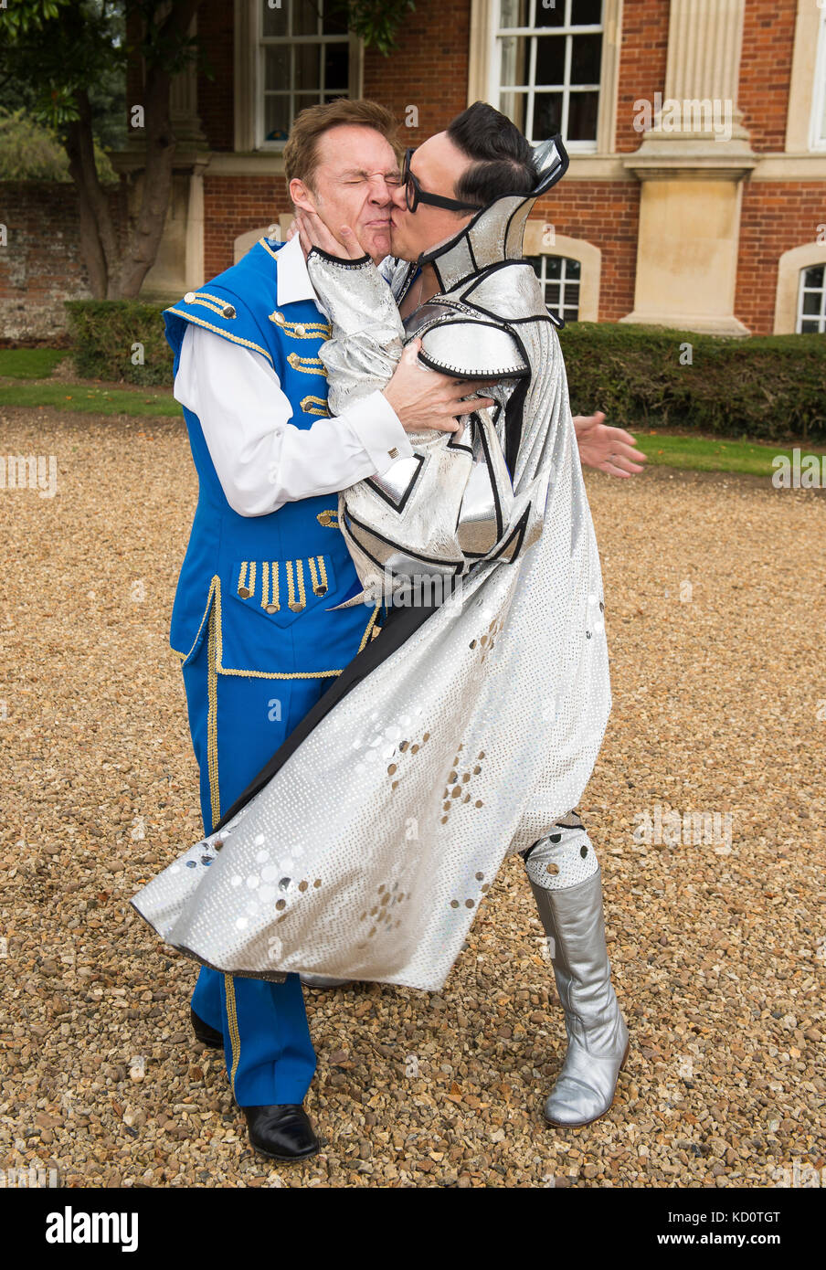 Newport Pagnell, UK. 8th Oct, 2017. Brian Conley (Buttons), Gok Wan ...