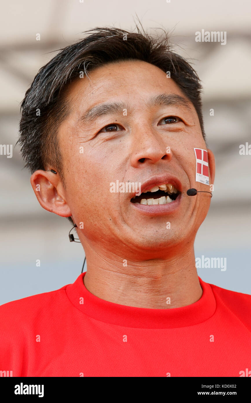 Tokyo, Japan. 8th Oct, 2017. Japanese olympic athlete Kenji Ogiwara ...