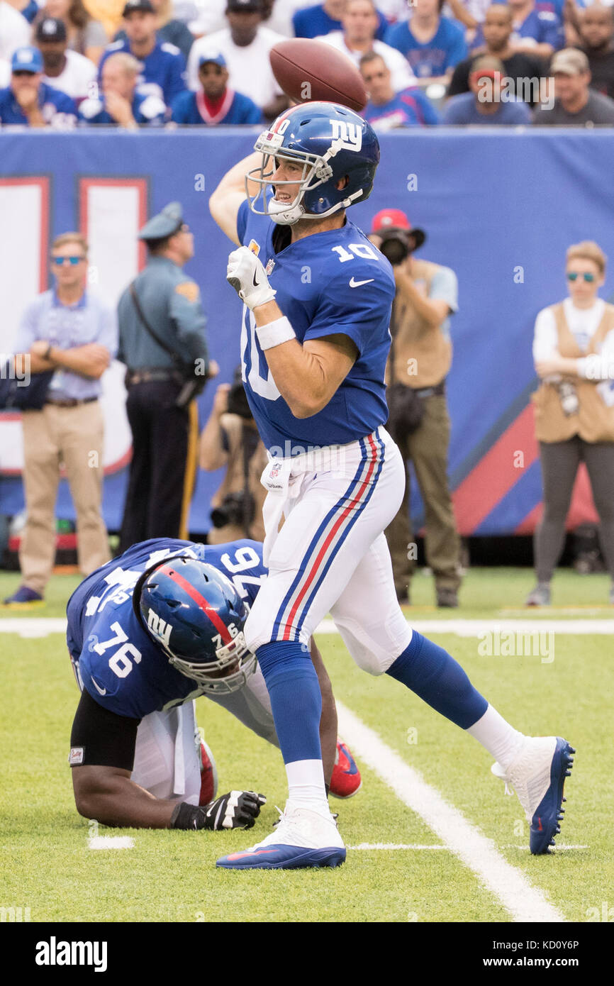 East Rutherford, New Jersey, USA. 8th Oct, 2017. New York Giants ...