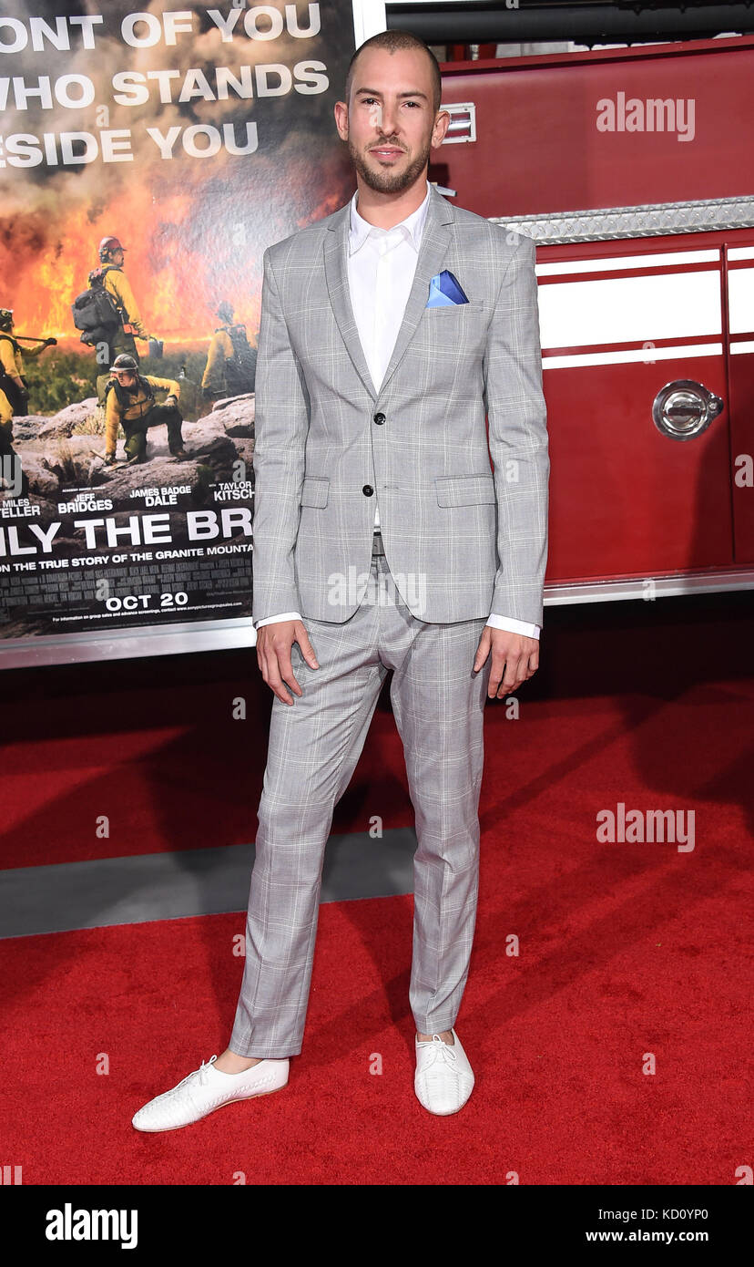 Westwood, California, USA. 8th Oct, 2017. Sam Quinn arrives for the ...