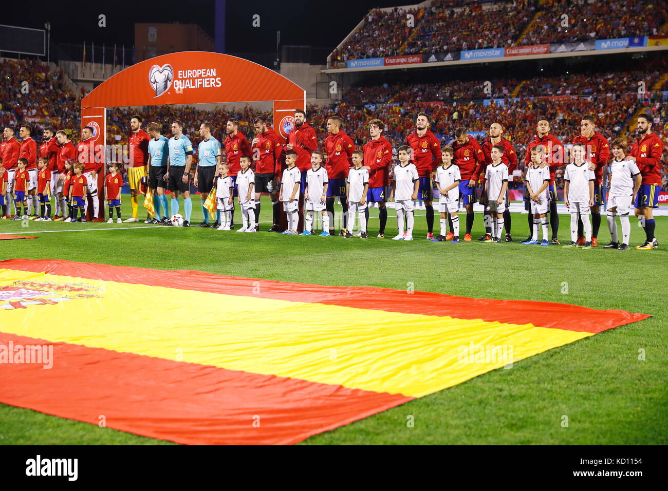 Spain team group line-up (ESP), OCTOBER 6, 2017 - Football / Soccer ...