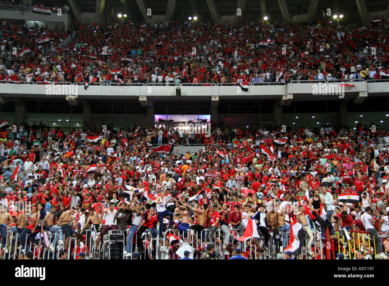 October 9, 2015 - Alexandria, Alexandria, Egypt - Supporters of Egypt ...
