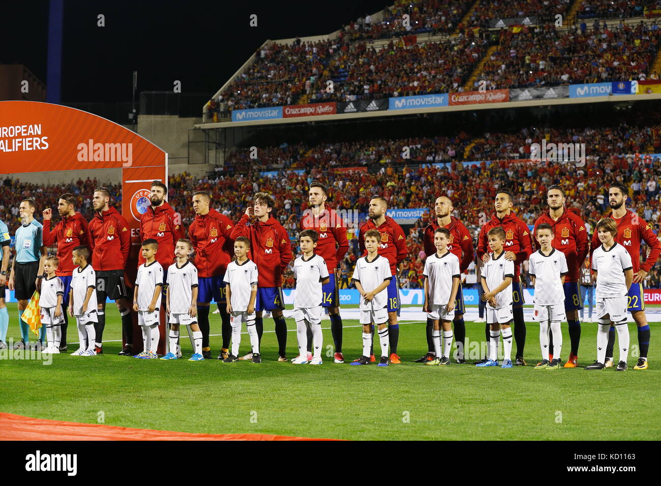 Spain team group line-up (ESP), OCTOBER 6, 2017 - Football / Soccer ...