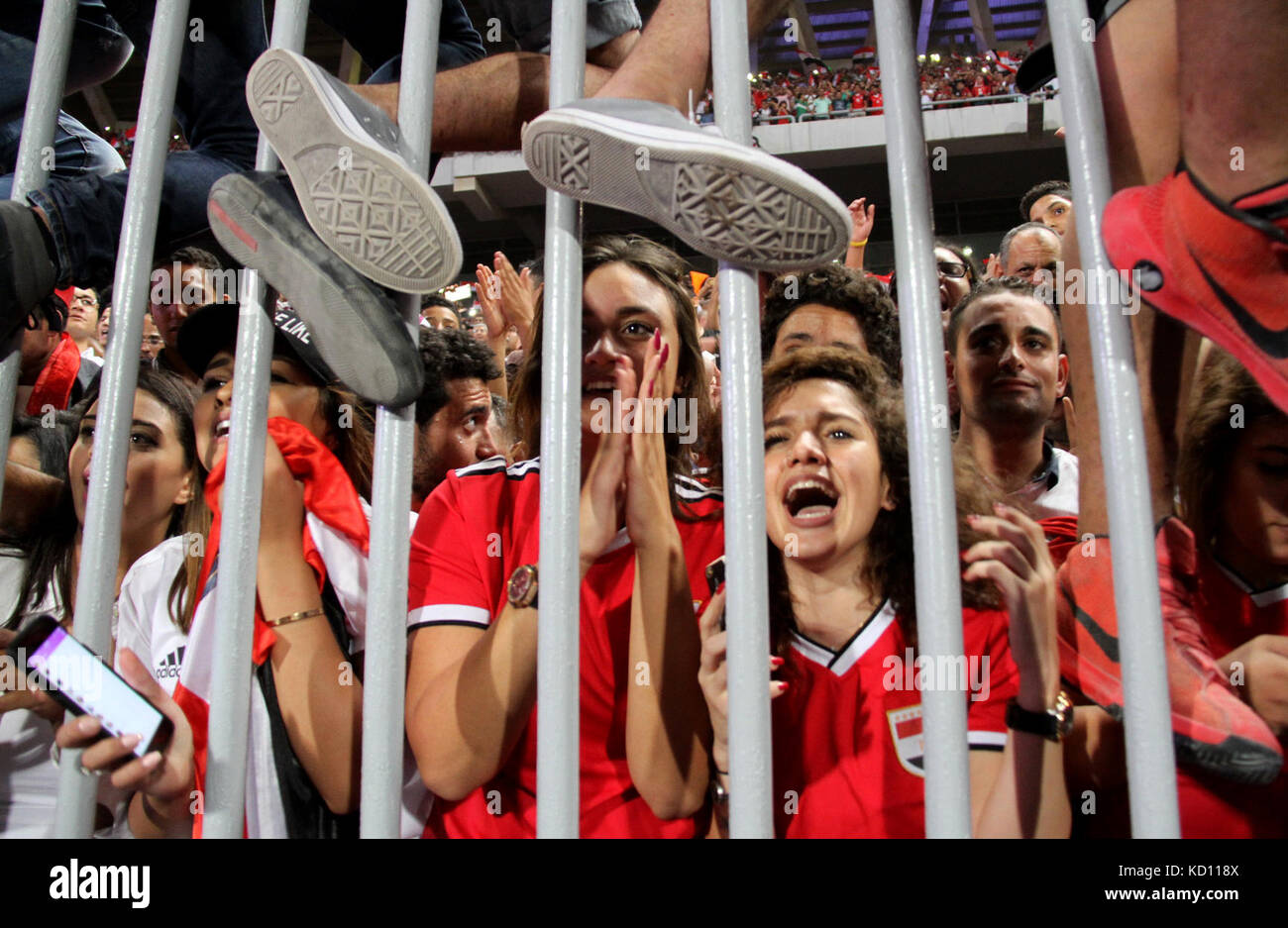 October 9, 2015 - Alexandria, Alexandria, Egypt - Supporters of Egypt ...