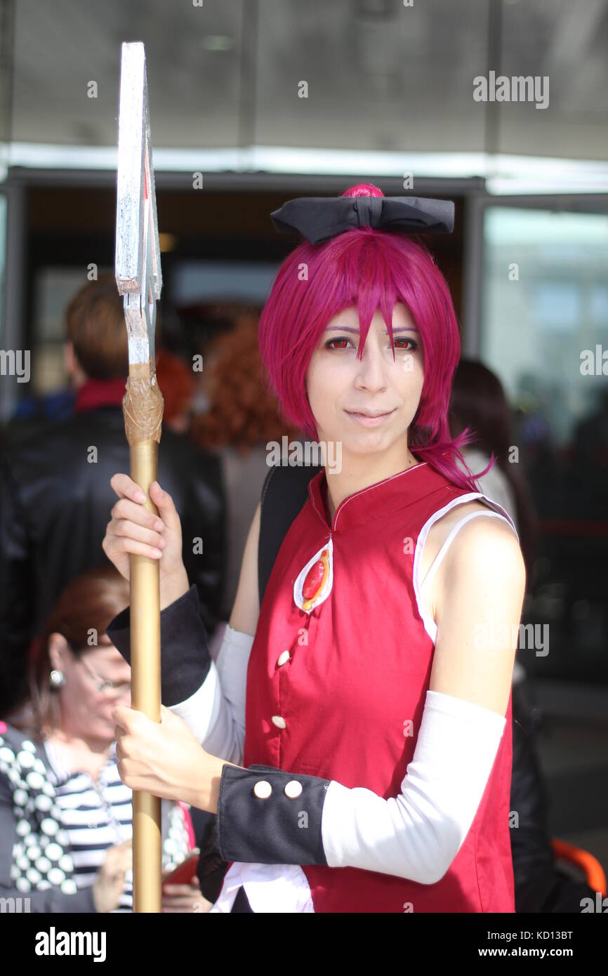 Rome, Italy. 8th October, 2017. The Romics cosplay festival in Rome ...