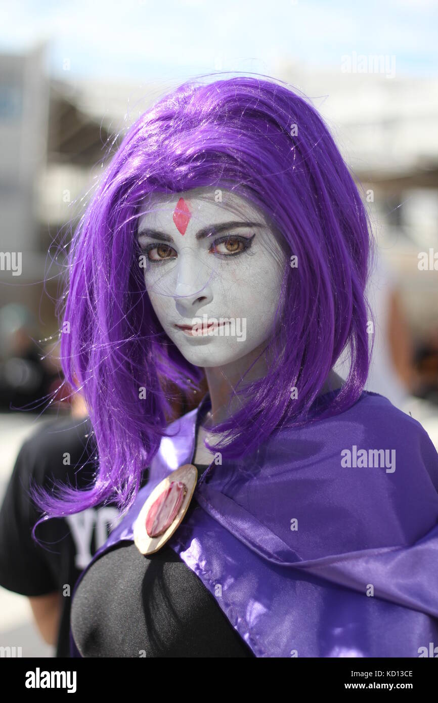 Rome, Italy. 8th October, 2017. The Romics cosplay festival in Rome ...