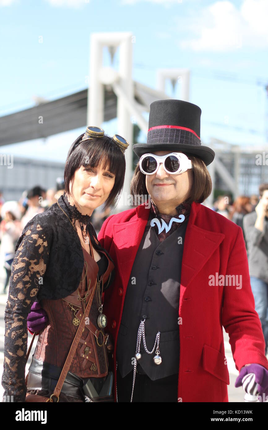 Rome, Italy. 8th October, 2017. The Romics cosplay festival in Rome Italy Credit: Gari Wyn ...