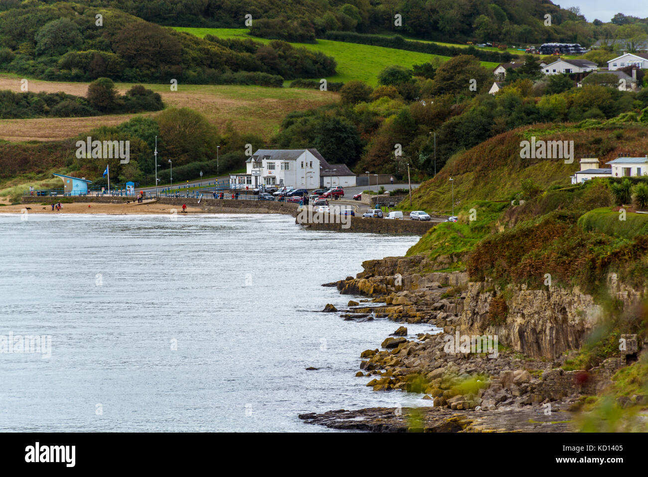 A view of Benllech from the Traeth Bychan to Benllech coastal path on ...