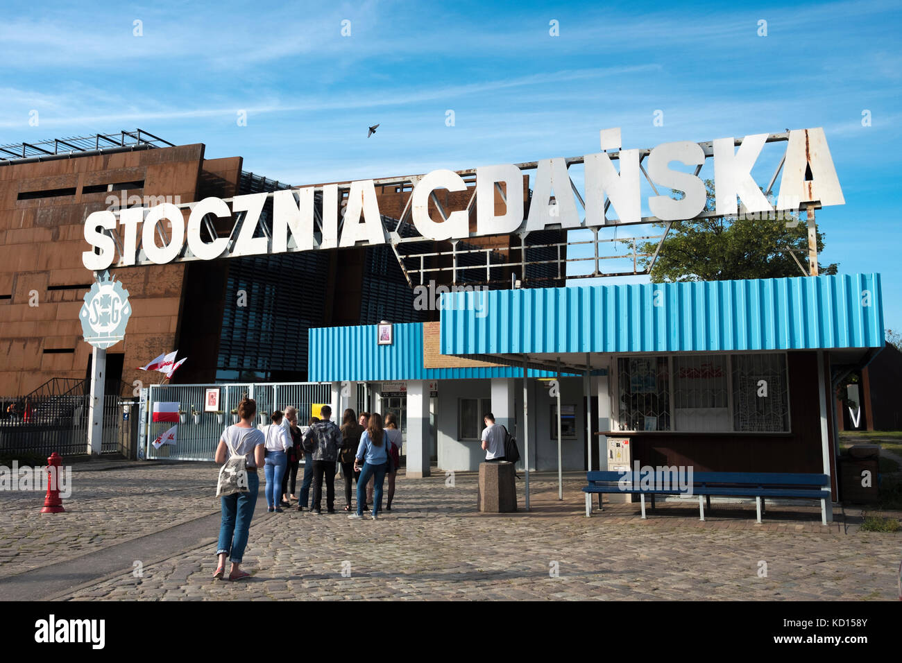 Gdansk Shipyard Entrance Sign High Resolution Stock Photography and ...