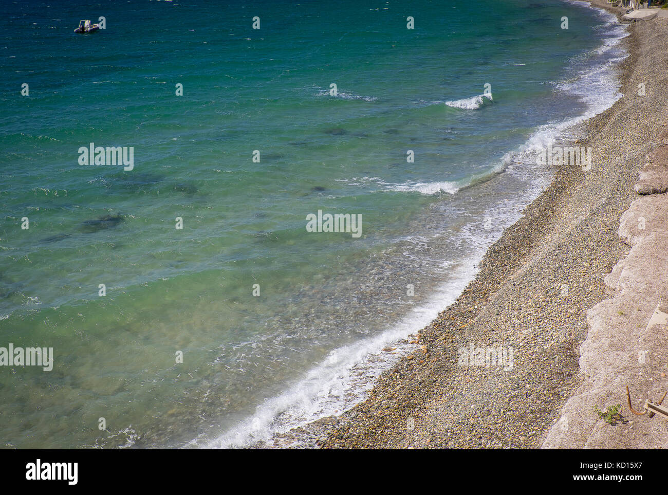 the color of the sea on the coast of halkidiki,greece Stock Photo - Alamy