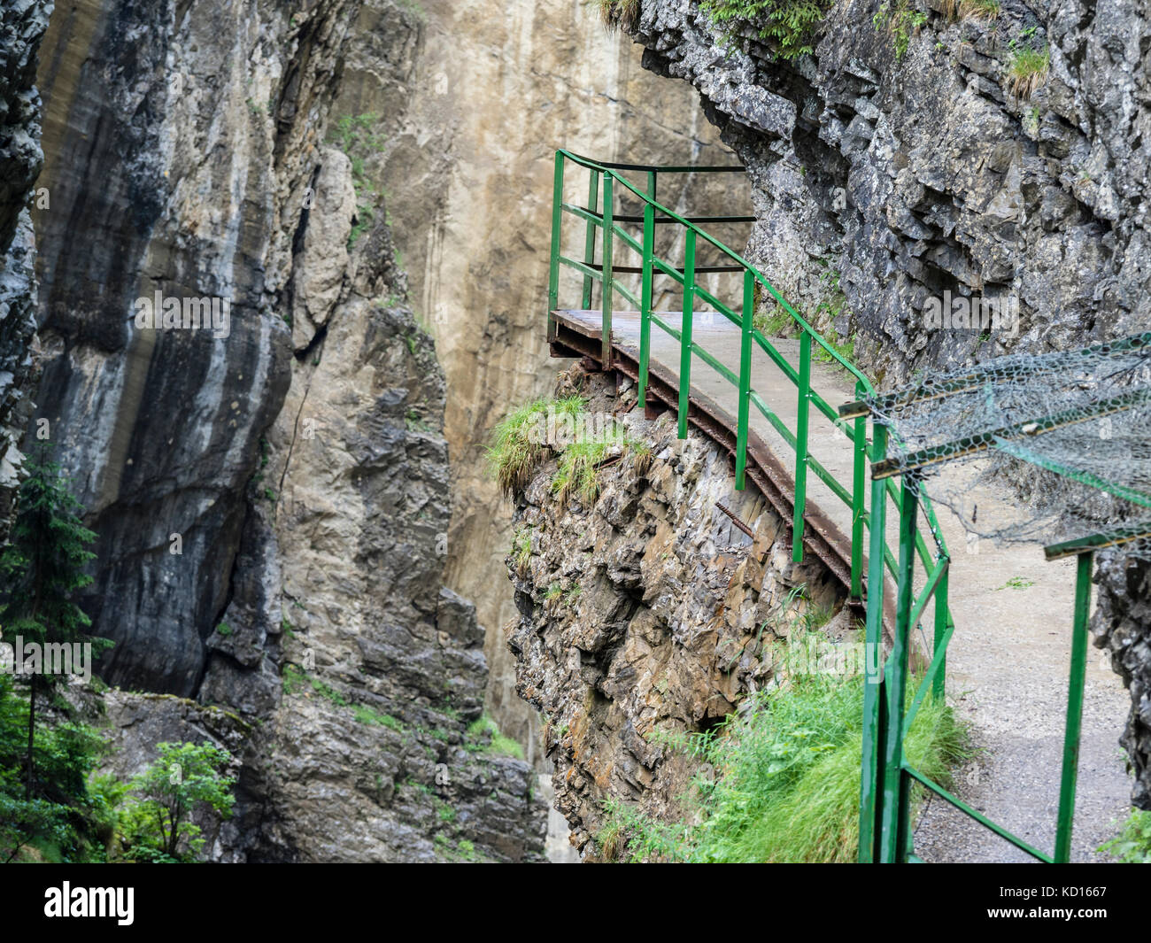 Breitachklamm gorge near oberstdorf allgaeu hi-res stock photography ...