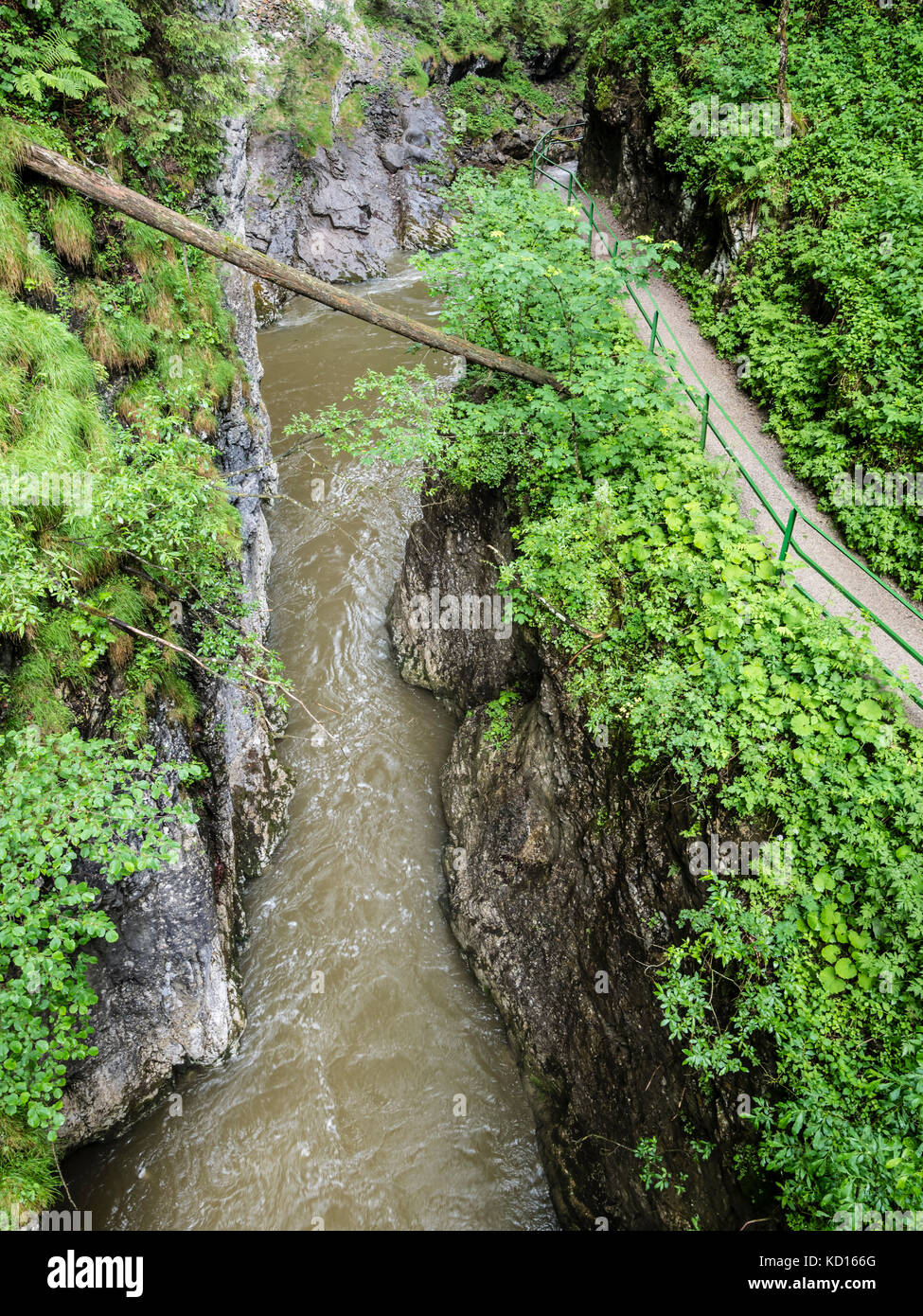 Breitachklamm gorge near oberstdorf allgaeu hi-res stock photography ...