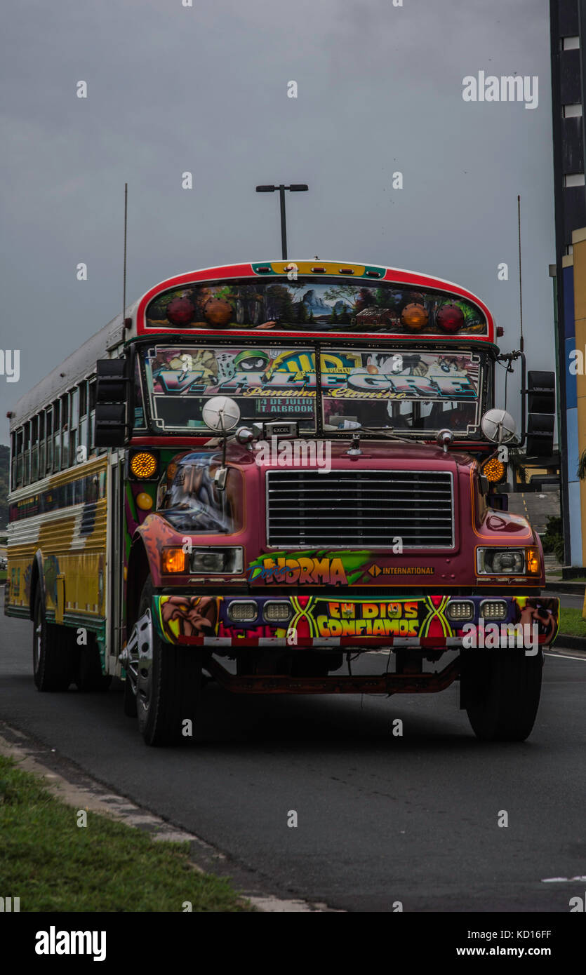 SMUG, CONCEITED, VAIN, SNOOSTY. BUS RED DEVIL DIABLO ROJO PAINTED BUS ...