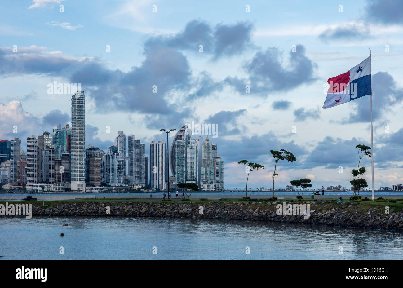flag panama cinta costera Stock Photo - Alamy