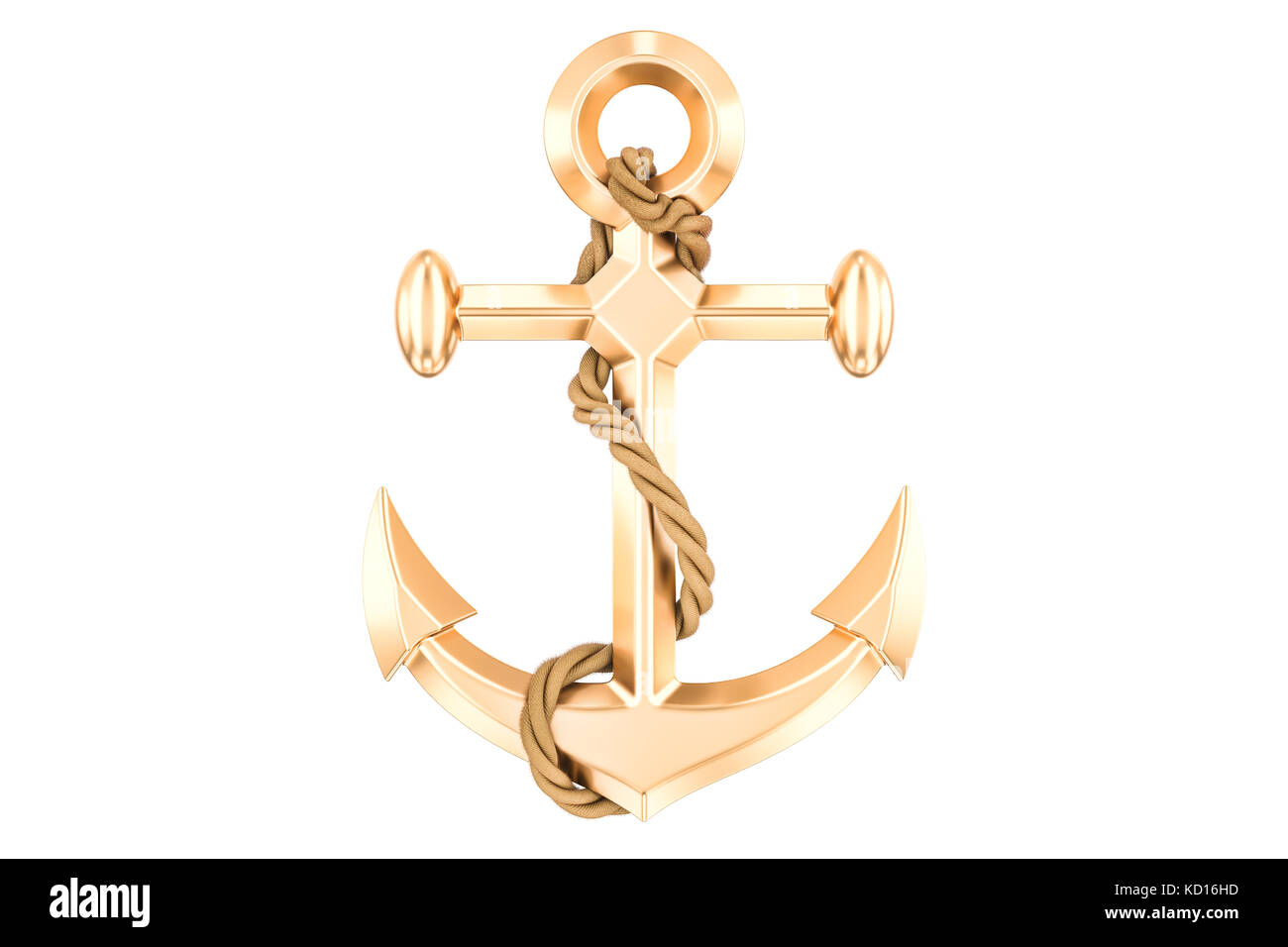 Golden anchor hi-res stock photography and images - Alamy