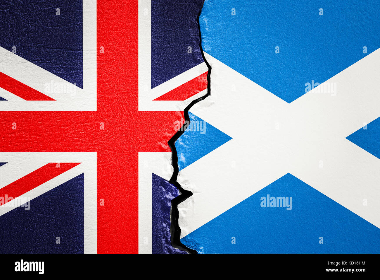 Great Britain and Scotland, exit and independence concept, 3D rendering ...