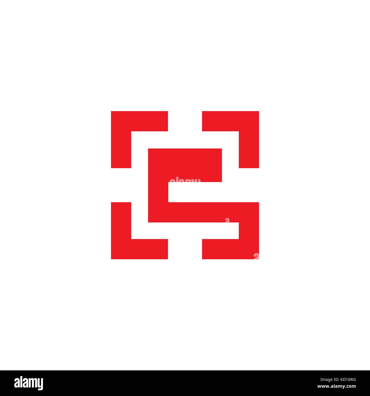 letter e square negative logo vector Stock Vector Image & Art - Alamy