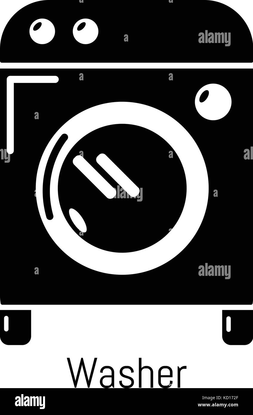 Washer icon, simple black style Stock Vector Image & Art - Alamy