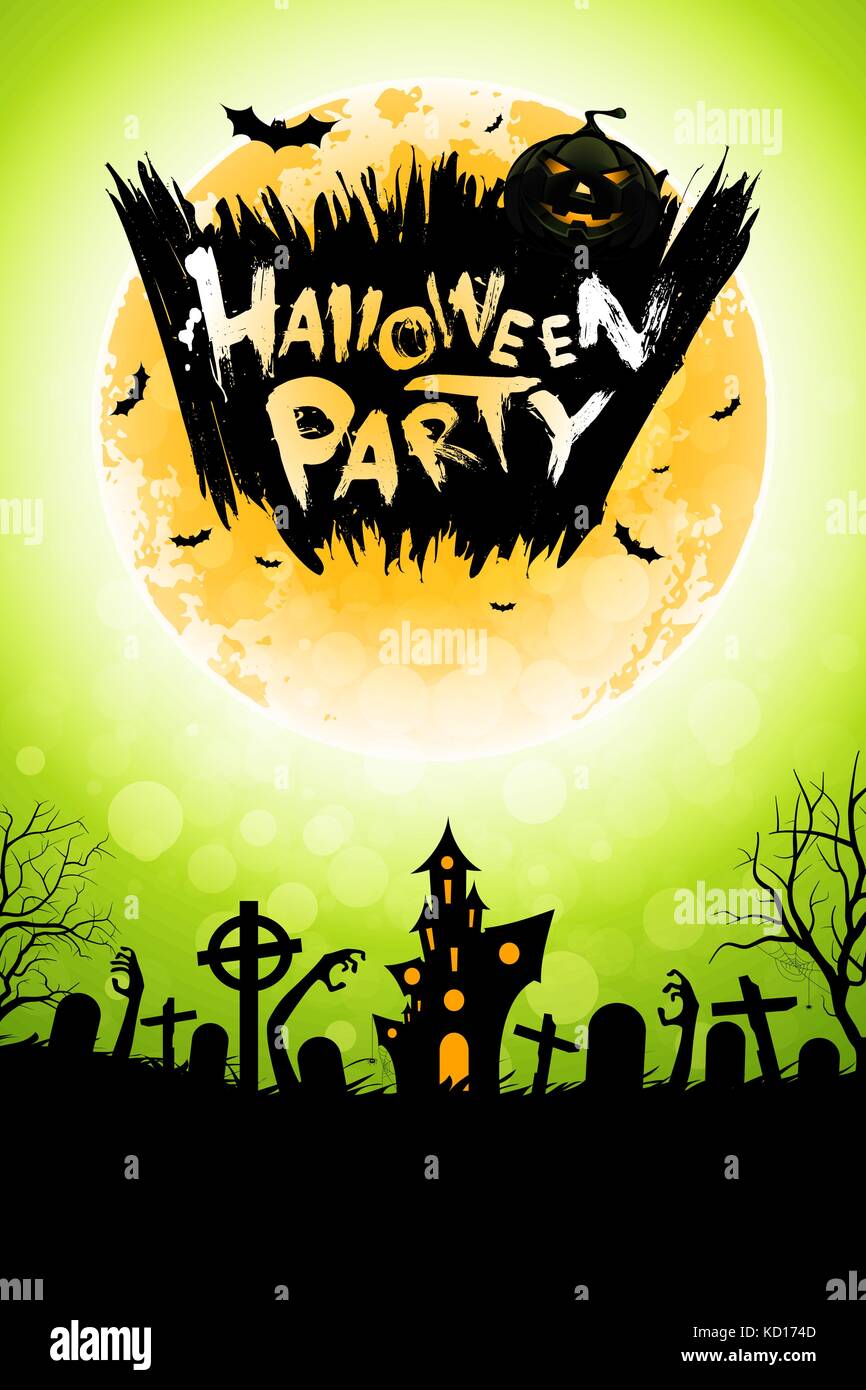 Haunted house jack lantern Stock Vector Images - Alamy