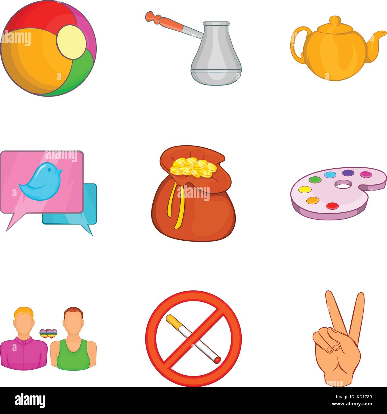 Diversity icons set, cartoon style Stock Vector Image & Art - Alamy