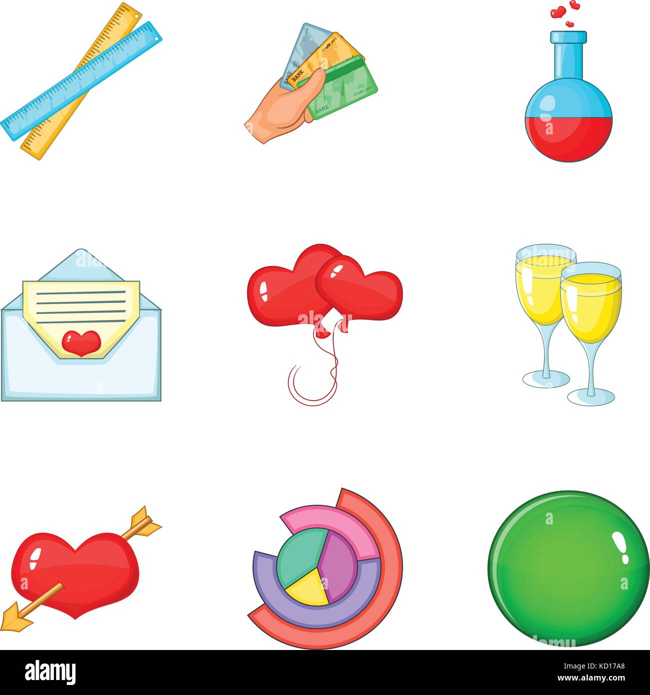 Preference icons set, cartoon style Stock Vector Image & Art - Alamy