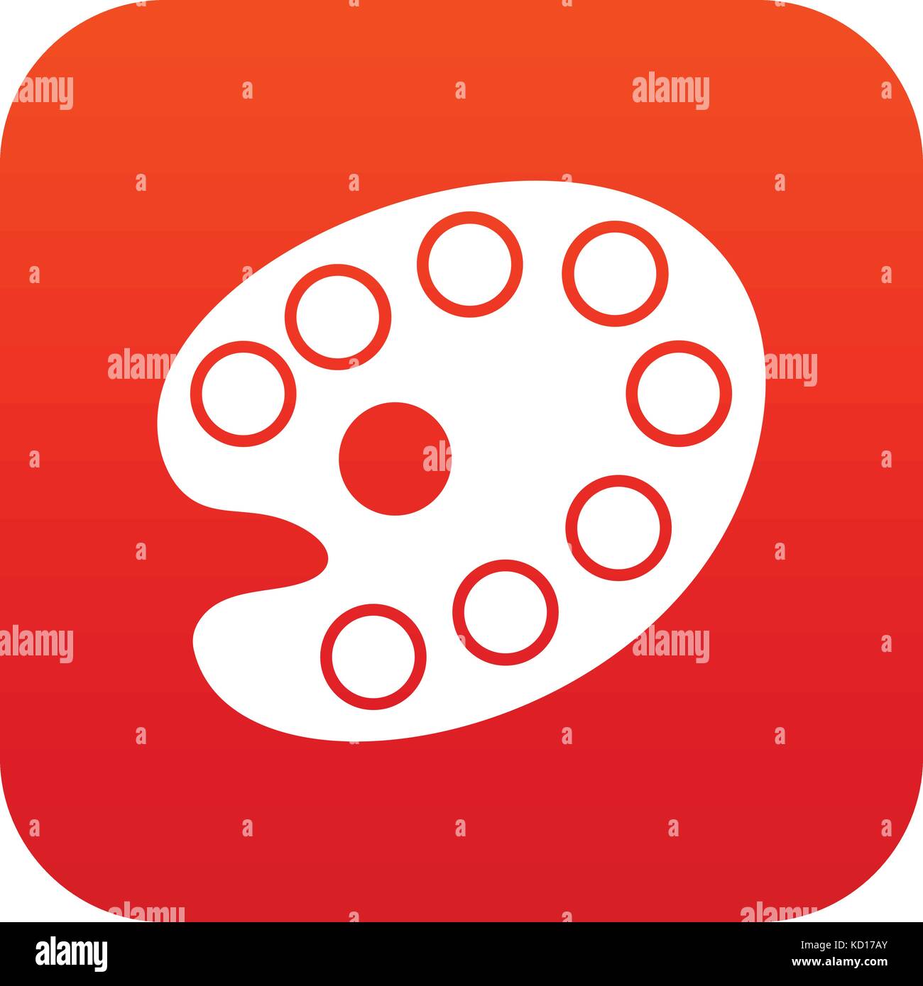 Art palette icon digital red Stock Vector Image & Art - Alamy