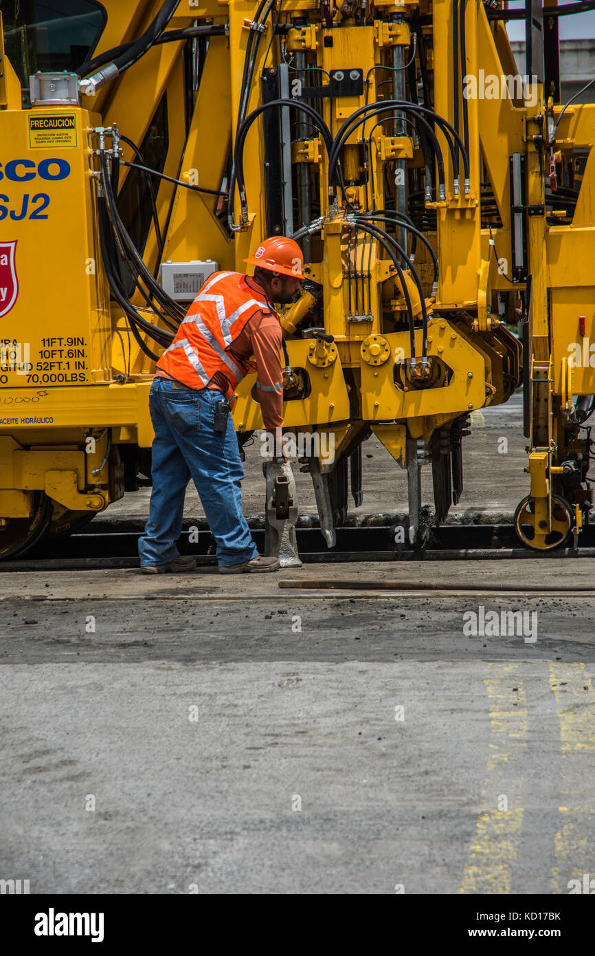 panama railway work Stock Photo - Alamy
