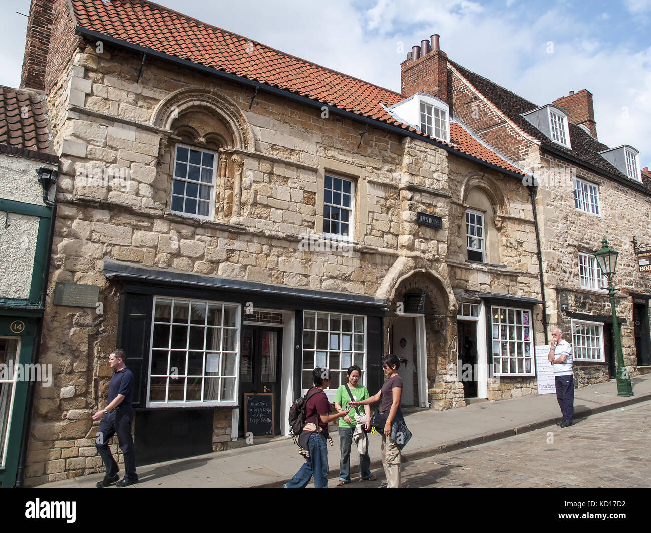 Jew's House - Medieval Town House, Steep Hill, Lincoln Stock Photo - Alamy