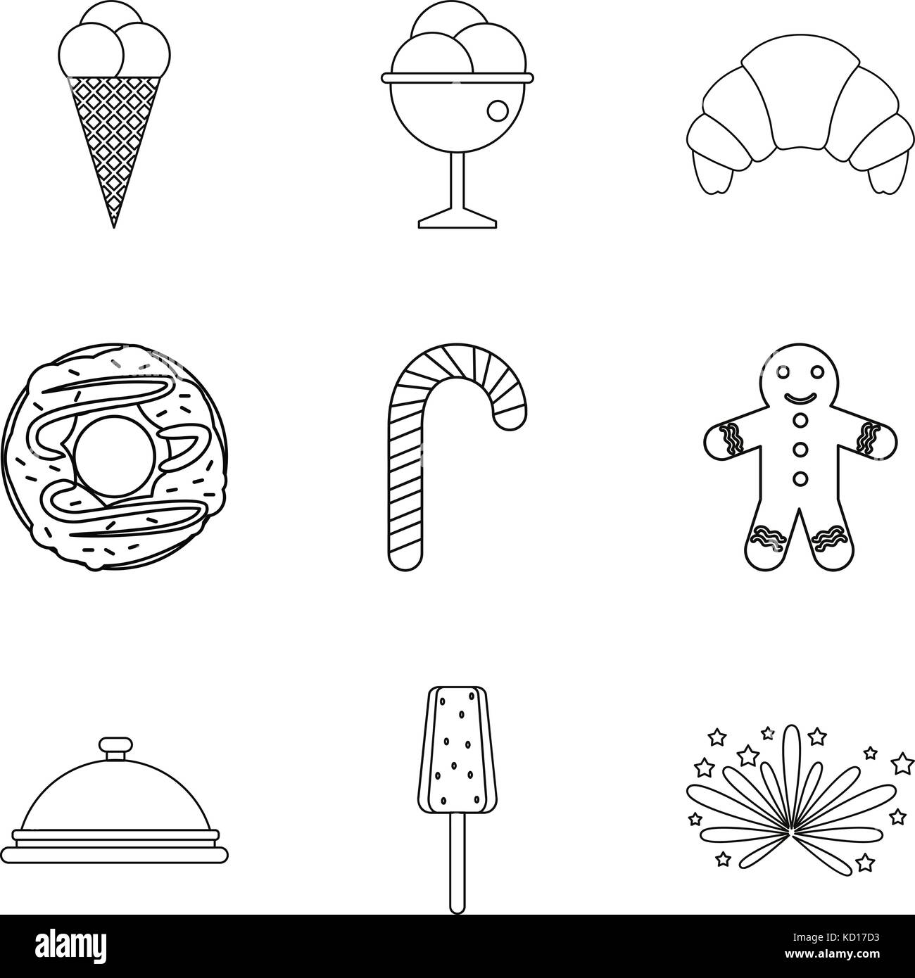 Baby food icons set, outline style Stock Vector Image & Art - Alamy