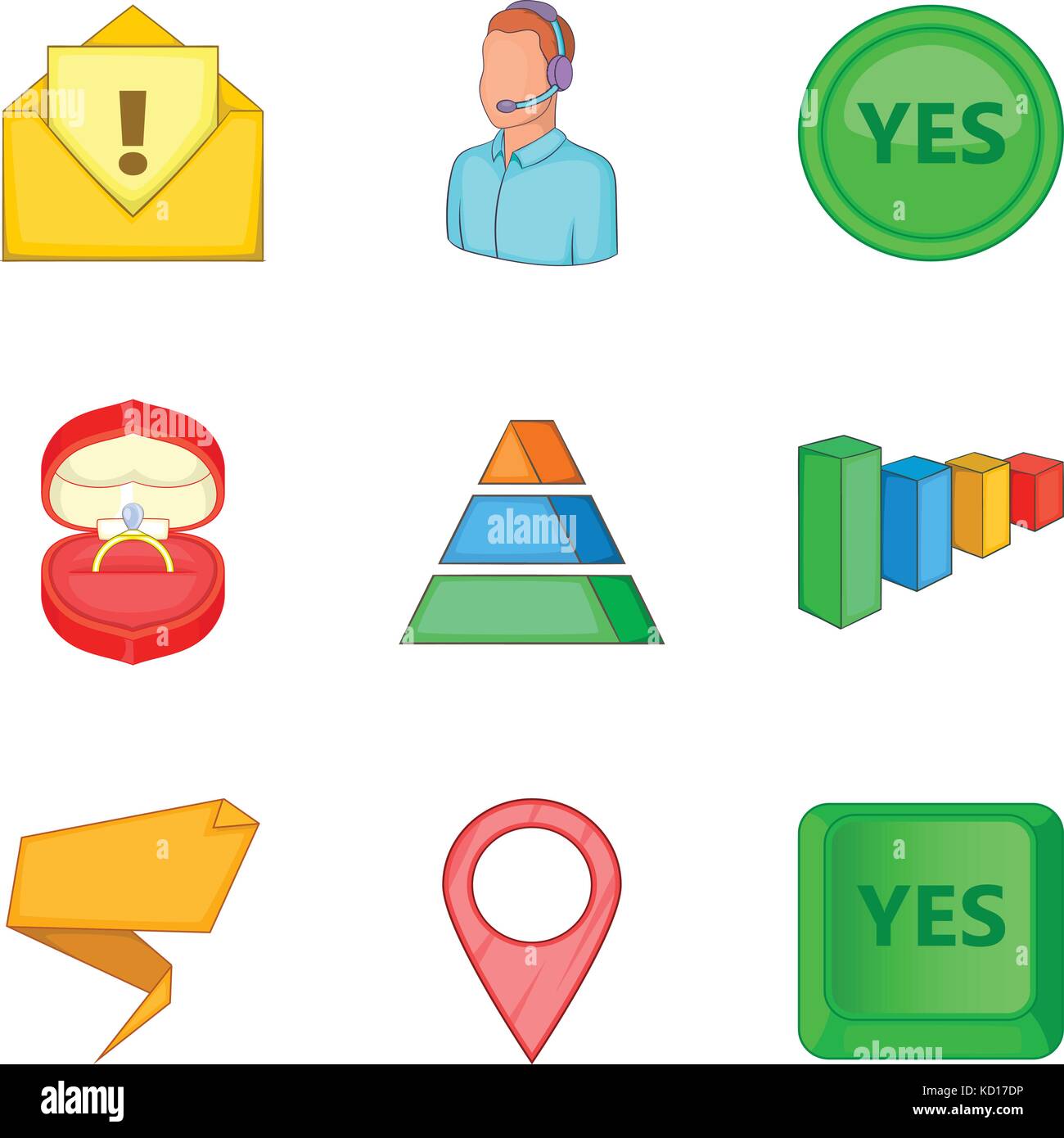 Version icons set, cartoon style Stock Vector Image & Art - Alamy