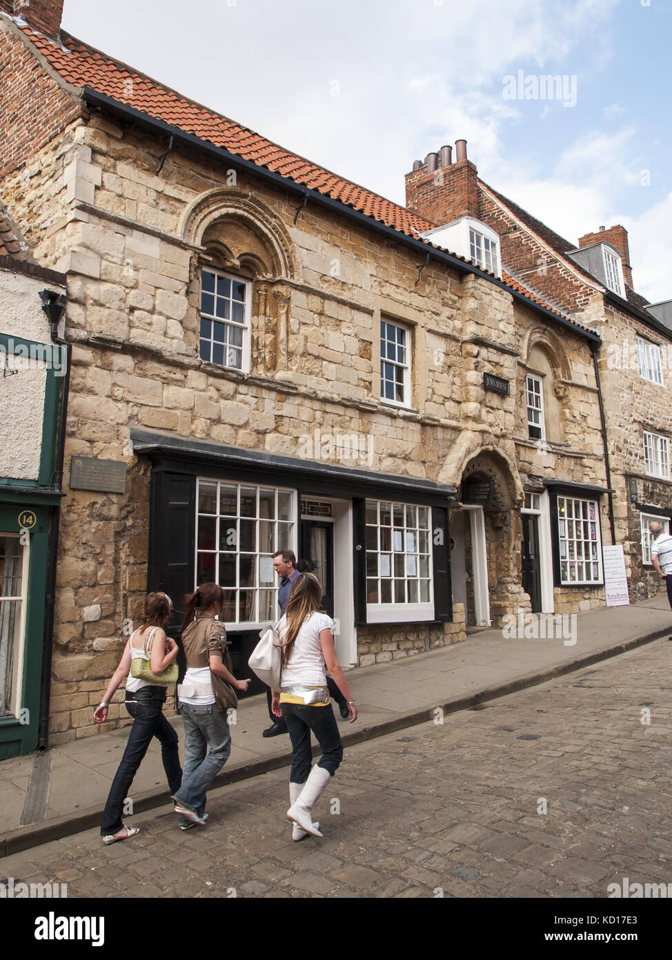 Jew's House - Medieval Town House, Steep Hill, Lincoln Stock Photo - Alamy