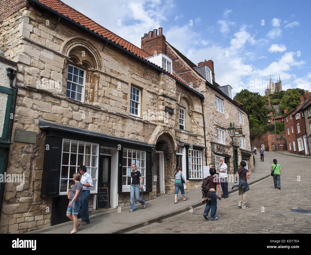 Jew's House - Medieval Town House, Steep Hill, Lincoln Stock Photo - Alamy