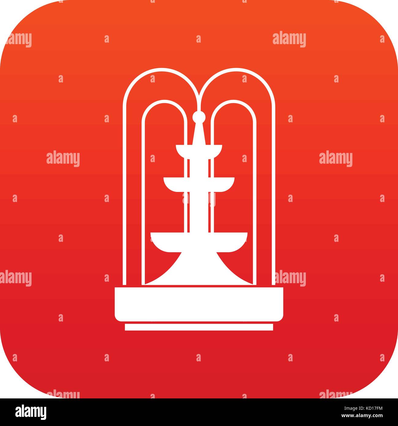 Fountain icon digital red Stock Vector Image & Art - Alamy