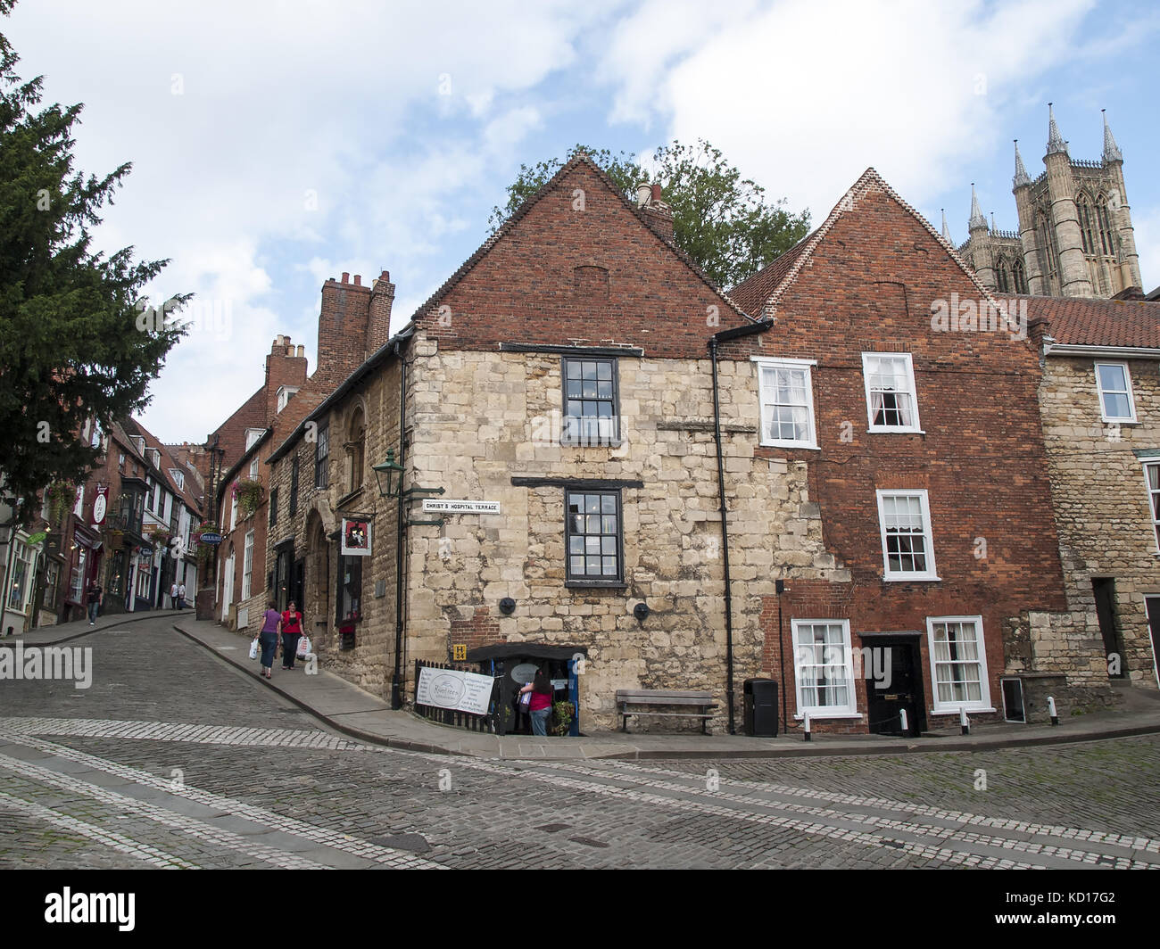 Norman House - Medieval Town House, Steep Hill, Lincoln Stock Photo - Alamy