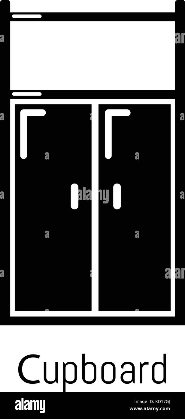 Cupboard icon, simple black style Stock Vector Image & Art - Alamy