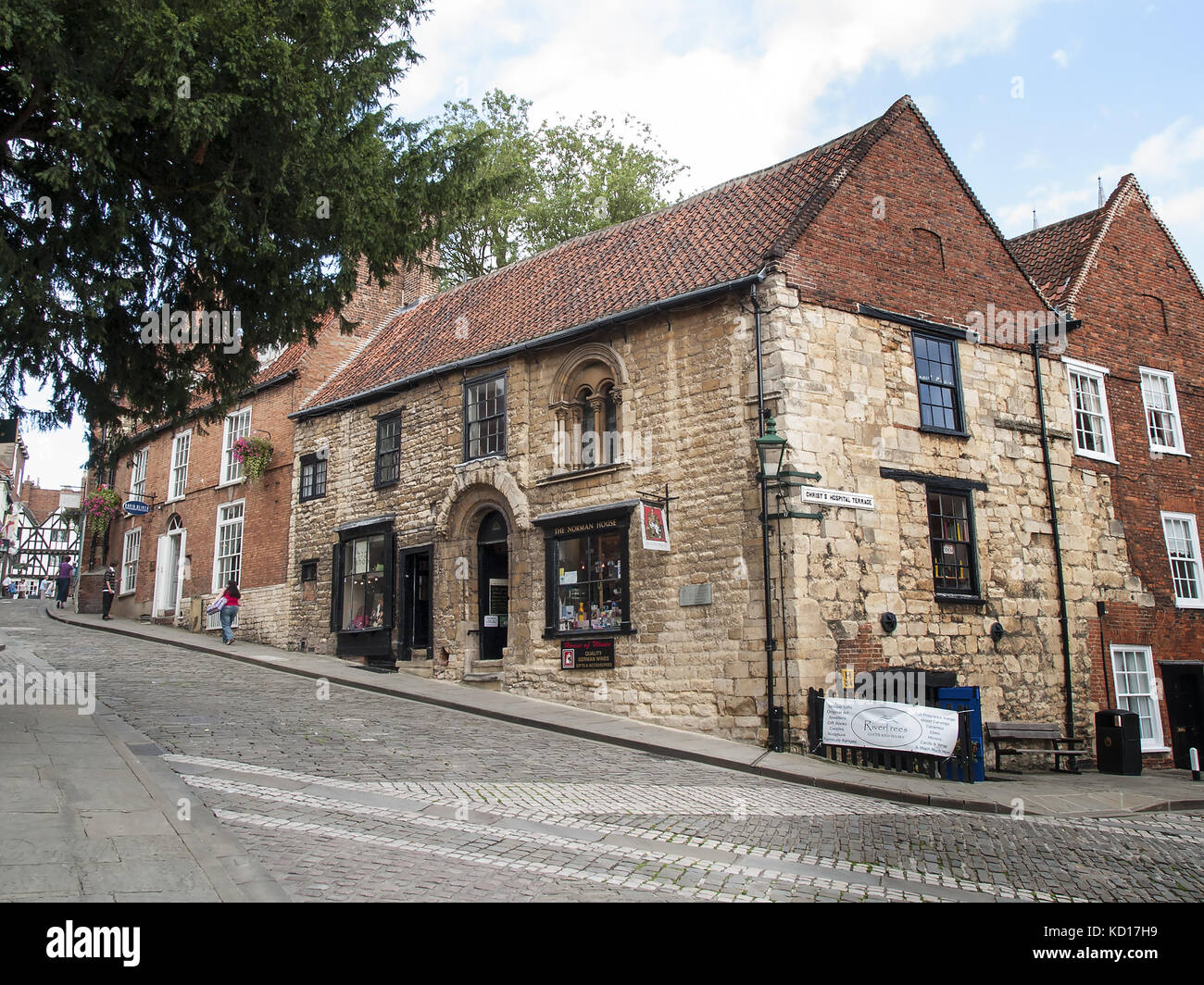 Norman House - Medieval Town House, Steep Hill, Lincoln Stock Photo - Alamy