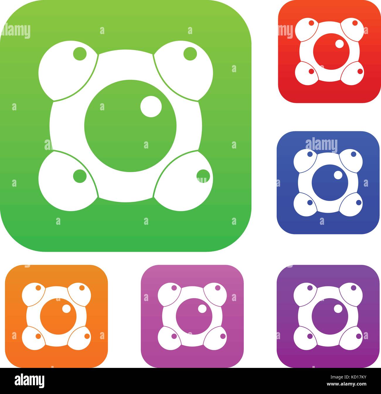 Molecules atom set collection hi-res stock photography and images - Alamy
