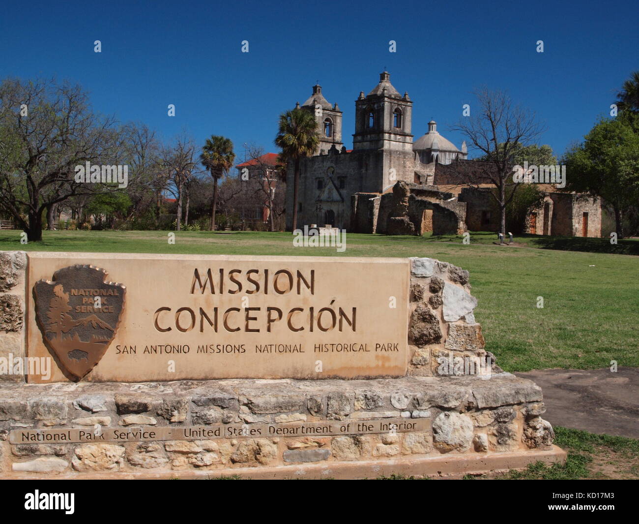 MIssion Concepcion, National Historic Park, San Antonio, Texas Stock ...