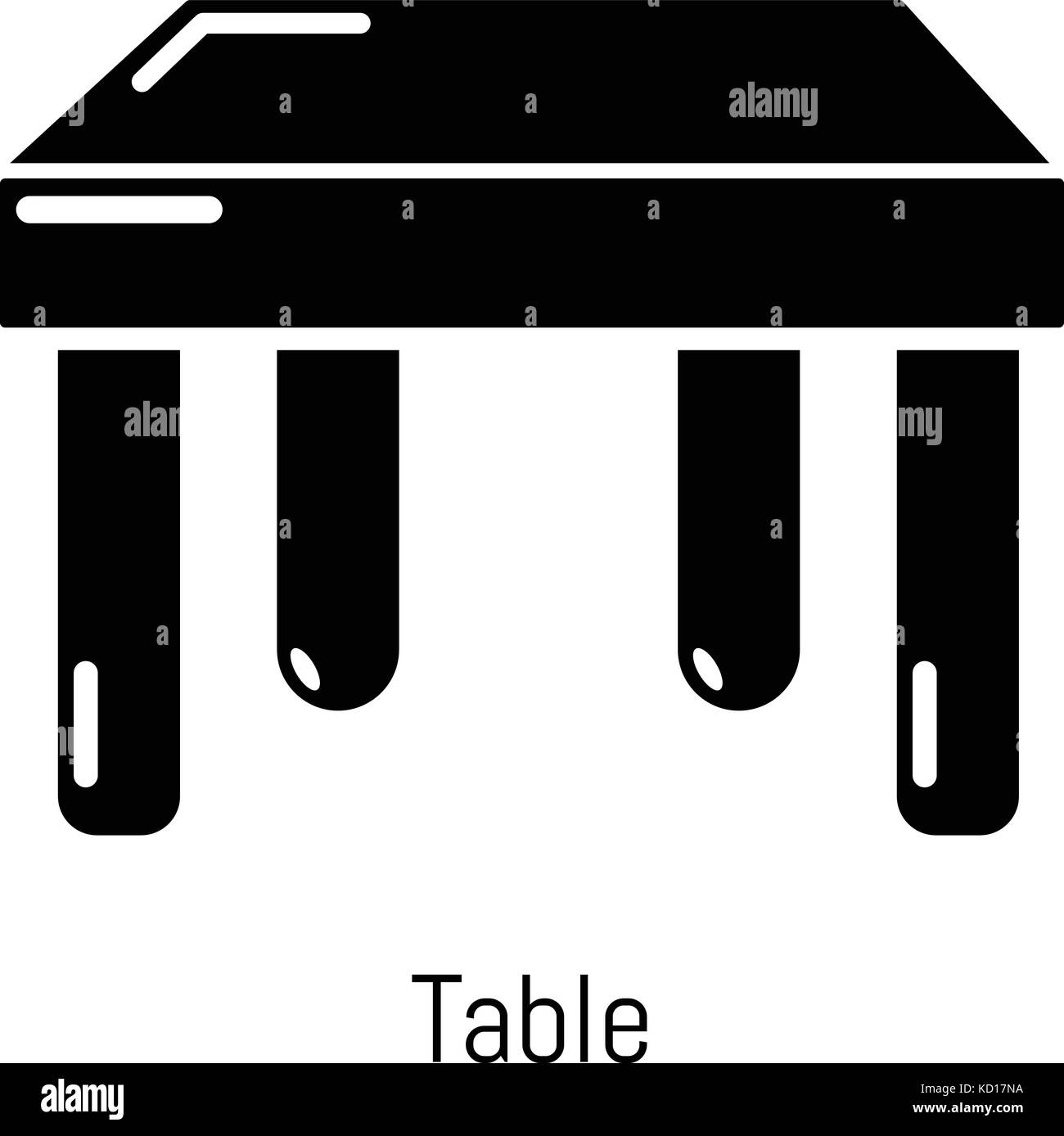 Curved black wooden chair Stock Vector Images - Alamy