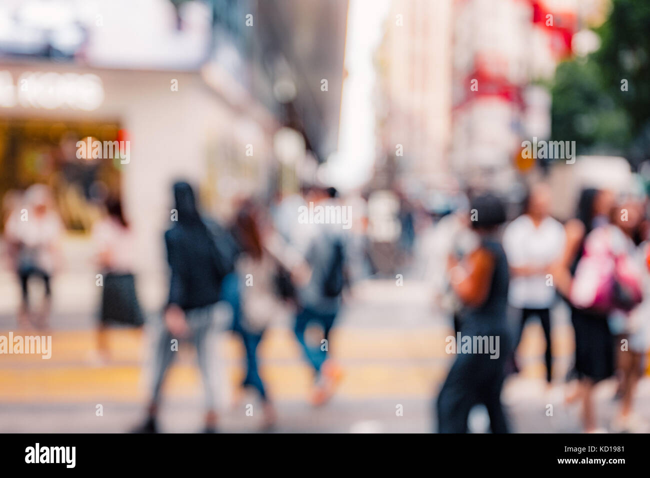 Abstract background of people walk on the street Stock Photo - Alamy