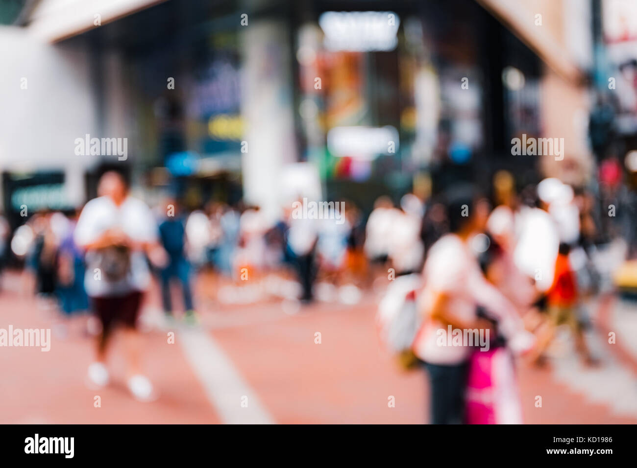 Abstract background of people walk on the street Stock Photo - Alamy