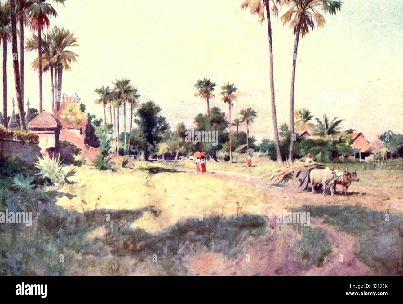 A Street in Taungdwingyi in Burma, circa 1900 Stock Photo - Alamy