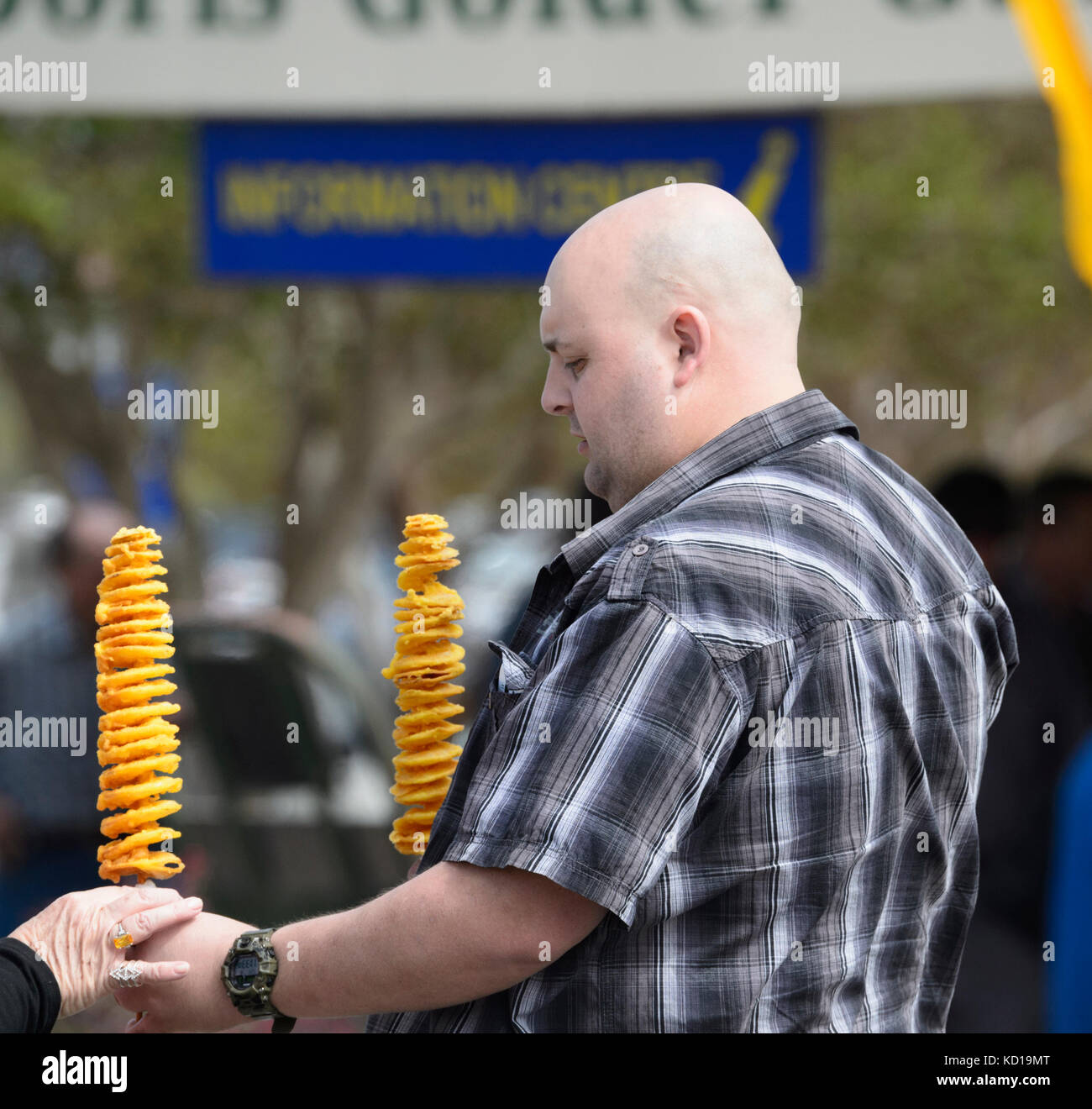 Fat bald man hi-res stock photography and images - Alamy