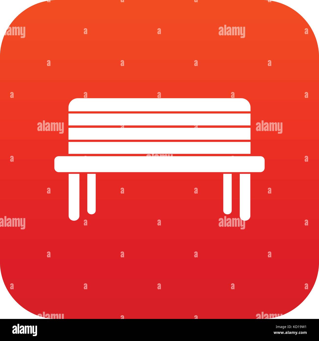 Wooden red bench rest Stock Vector Images - Alamy