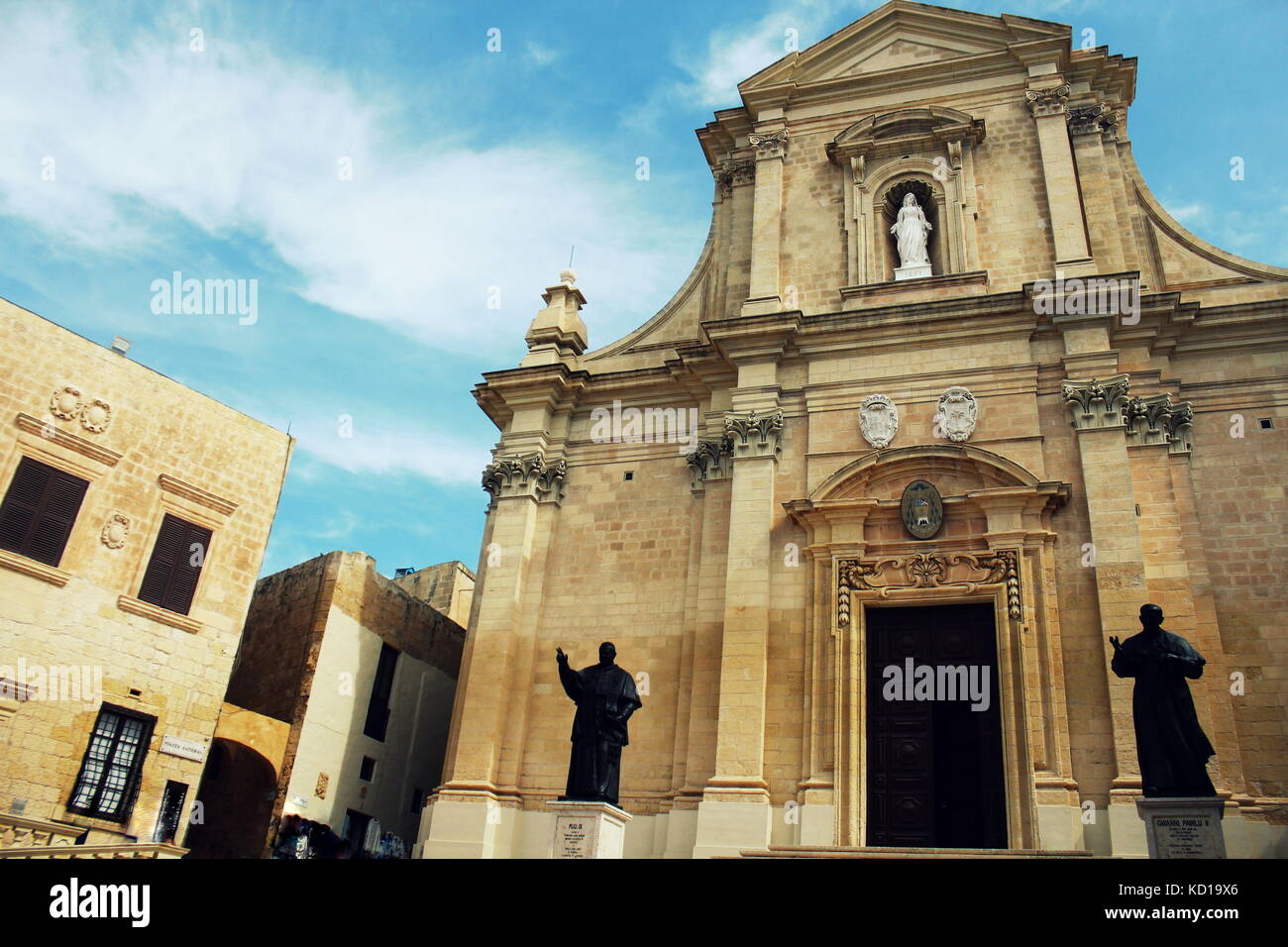 The Gozo Cathedral inside the Citadel of Victoria or Rabat - Victoria ...