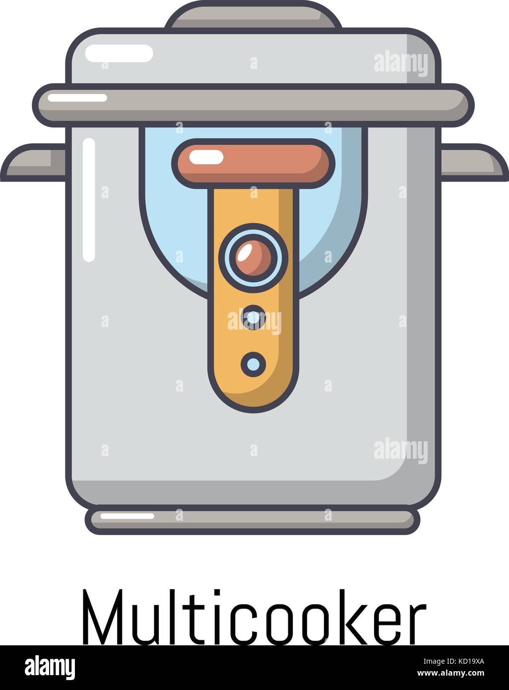 Multi cooker icon, cartoon style Stock Vector Image & Art - Alamy